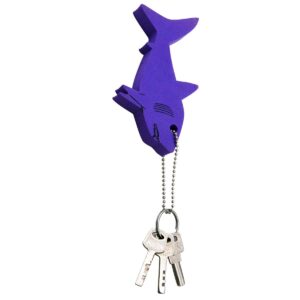 liangery floating keychain for boat keys marine fishing float key chain in shark style floating key ring with great buoyance