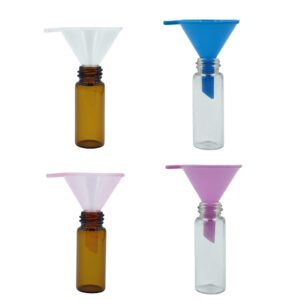 Tiny Small funnels for Filling Small Bottles Capsules Powder Mini Perfume Funnel (8 Pack)