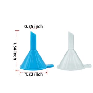 Tiny Small funnels for Filling Small Bottles Capsules Powder Mini Perfume Funnel (8 Pack)