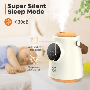 OJEPPA Humidifiers for Bedroom, 2.5L Ultrasonic Cool Mist Humidifiers for Baby Home Office Nursery & Plants, Top Fill Air Humidifier, Super Silent Sleep Mode，Auto Shut-Off (Smart Humidity Setting)