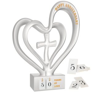 wedding anniversary heart sculpture gifts best anniversary wedding gifts for couple parents wife husband unique 10th 25th 50th anniversary wedding gift ideas