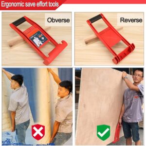 LABOFiC Drywall Carrier Handle 2 Pack, ABS Plastic Plywood Carrier Tool, Plywood Lifting Tool, Drywall Carrying Tool, Lift and Carry Panel Mover, Great for Plywood, Glass Board, Plasterboard