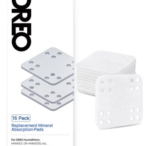 Dreo Mineral Absorption Pads 16-Pack for Humidifiers, Compatible Humidifiers HHM713/713S, Reduce Limescale, Improve Humdification Efficiency