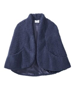 silvert's adaptive clothing & footwear women's ultra plush shawl - navy os