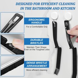 4 Pieces Gap Cleaning Brush, Hard Bristle Crevice Cleaning Brush, for Hard-to-Reach Areas in Bathrooms, Kitchen Tiles, Window Slots, Etc