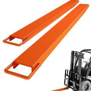 KYBOLT Pallet Fork Extension, [6.5" Width 84" Length] [4600 LBS Max] Heavy Duty Steel Pallet Extensions for Forklift Truck- Orange