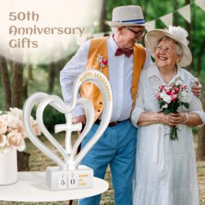 Wedding Anniversary Heart Sculpture Gifts Best Anniversary Wedding Gifts for Couple Parents Wife Husband Unique 10th 25th 50th Anniversary Wedding Gift Ideas