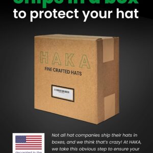 HAKA Atlanta Hat – ATL Trucker Hat for Men & Women, Adjustable Baseball Cap, Mesh Snapback, Outdoor Golf Hat, Dir Emb - Black