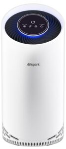 airspark air purifiers for home large room up to 1375 ft², 4-in-1 true hepa air purifier for pets hair dander pollen smoke cooking pet smell. cadr 187 m³/h, air cleaner for bedroom nursery living room