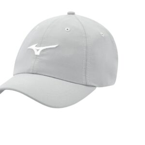 Mizuno Standard Tour Adjustable Unisex Hat, Fog/White