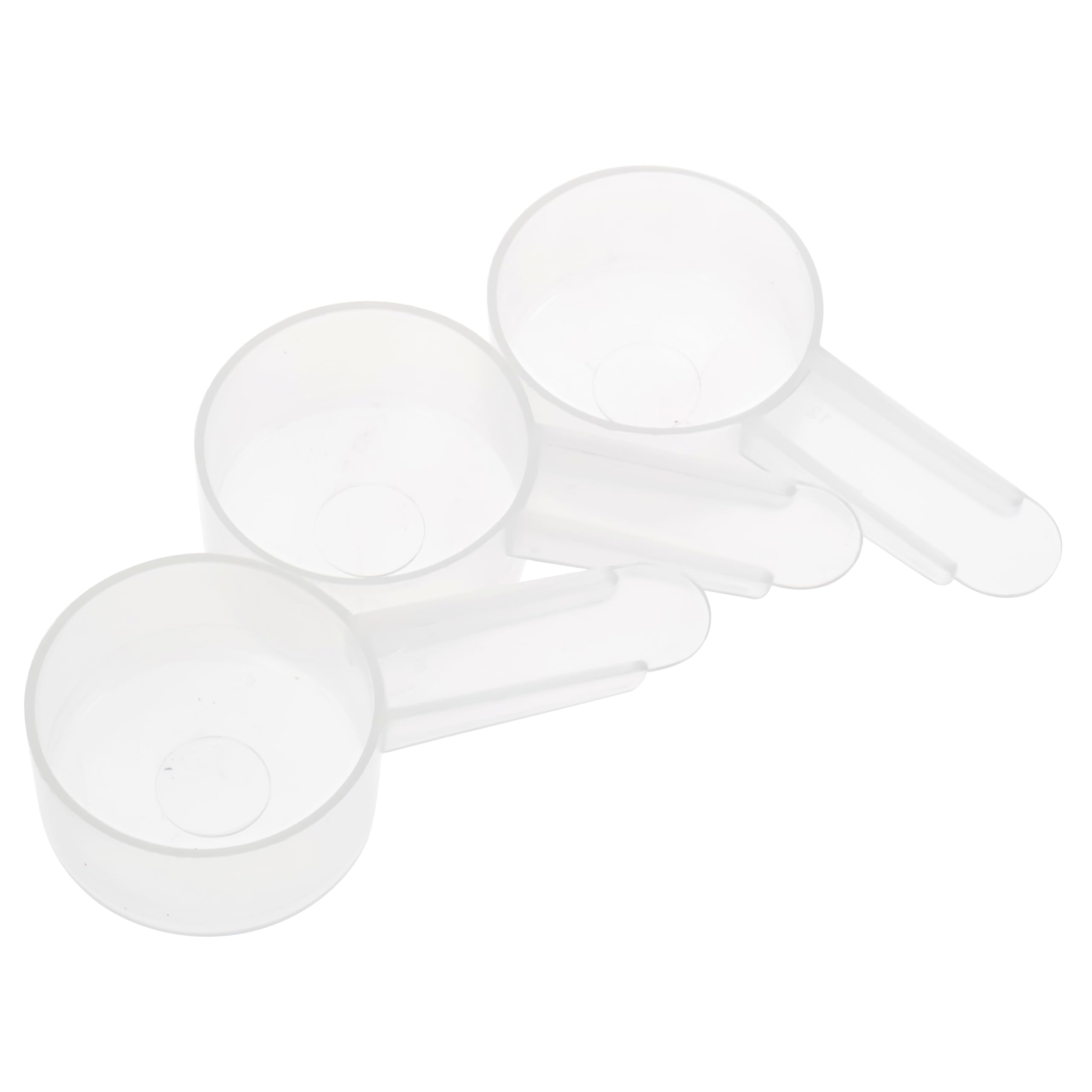 3 Pack Tablespoon Measuring Spoon Set with Short Handle Coffee Scoop - 1 Tablespoon (15 ML) Clear Plastic Scoops for Coffee, Loose Tea, Protein, Spices, Powders, and Other Dry Goods