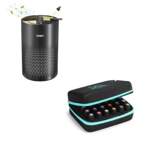 fitnate air purifier with essential oil diffuser & essential oils storage