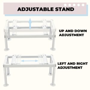 KUAFU Ground Stand Bracket Mount for Mini Split Air Conditioner Heat Pump 9,000-12,000 BTU Heavy Duty Steel Powder Coated