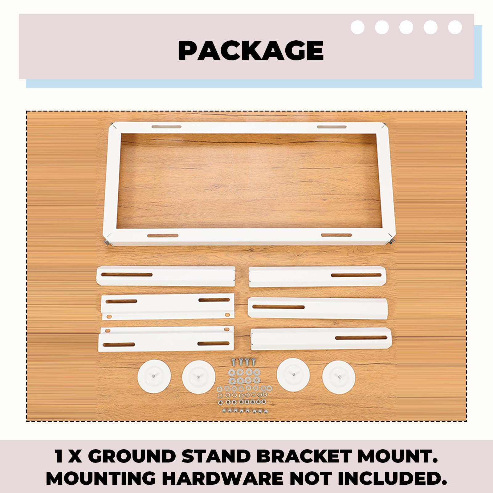 KUAFU Ground Stand Bracket Mount for Mini Split Air Conditioner Heat Pump 9,000-12,000 BTU Heavy Duty Steel Powder Coated