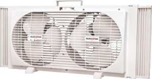 eurostar twin window fan, white (33 inch)