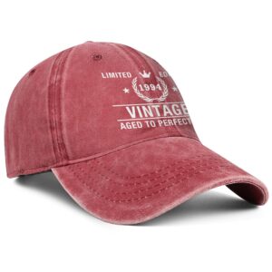 30th Birthday Gifts for Her Him Vintage 1994 Hat 30 Gift Ideas for Men Women Red