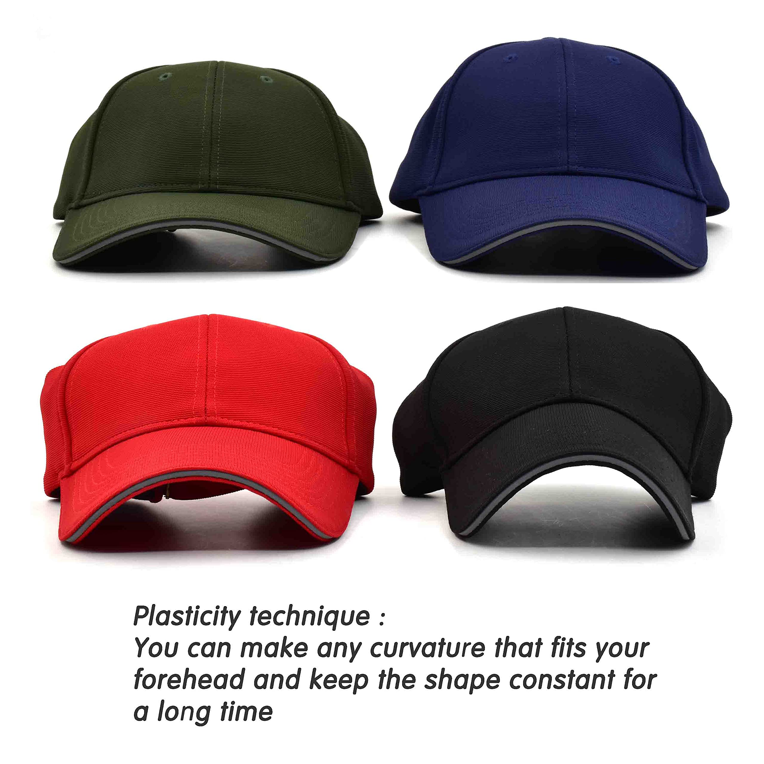 TSSGBL Oversized XL,XXL Big Head Hats for Men, Extra Large Plain Baseball Trucker Hats Adjustable Blank Work Ball Caps Black