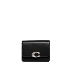 coach bandit card case, black