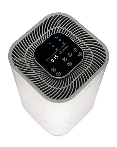 ORB Air Purifier,captures dust, pet dander, smoke, and household odors. Ideal for office, bed room, living room, auto mode, air quality sensor and indicator.