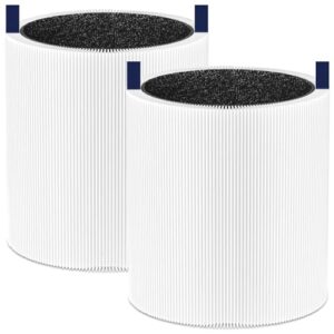 nxbhg blue pure 511 filter replacement compatible with blueair blue pure 511 air purifier, 2 pack blue air 511 filter particle and activated carbon filter