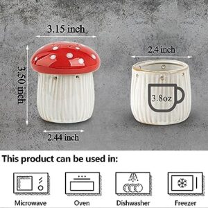 Mushroom Baking Soda Holder For Fridge Deodorizer Ceramic Baking Soda Fridge Holder Odor Absorber Container Smell Remover Cute Fridge Deodorizer Refrigerator Odor Eliminator(No Soda)