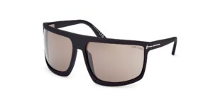 tom ford clint ft 1066 matte black/roviex 68/16/120 unisex sunglasses