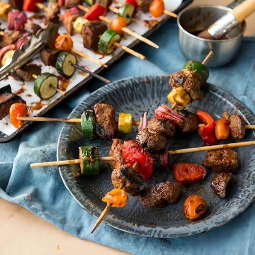 400 Pack 12 Inch Natural Bamboo Wood Barbecue Skewers for Grilling, Kabob, Fruit, Appetizer, Cocktail, Sausage, Chocolate Fountain, BBQ Sticks. (Φ=4mm)