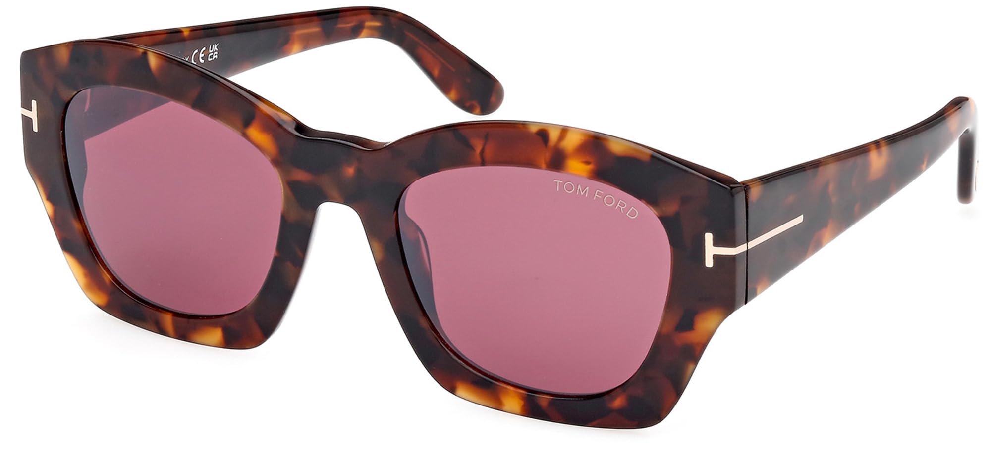 Tom Ford GUILLIANA FT 1083 Dark Havana/ Bordeaux Shaded 52/22/140 women Sunglasses