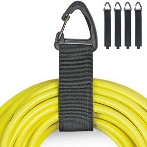 ztsxllim hose organizer straps - suspension type garden hose holder straps, durable hose storage organizer for water hose and extension cord (4 pack xl)