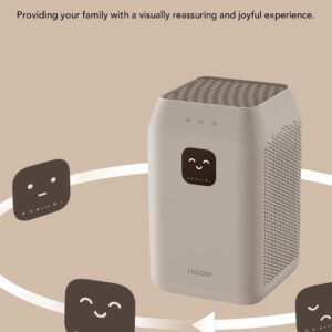 Nooie WiFi Air Purifier,H13 HEPA Filter Remove 99.97% Dust, Pollen, Smoke up to 538 Sq.Ft. For Pets Allergies,Baby friendly Air Purifier With Ultra Low Noise Sleep