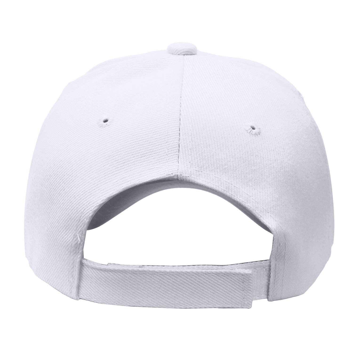 Falari 24 Pack Unisex Baseball Cap Bulk Wholesale Plain Blank Hat Adjustable Size White