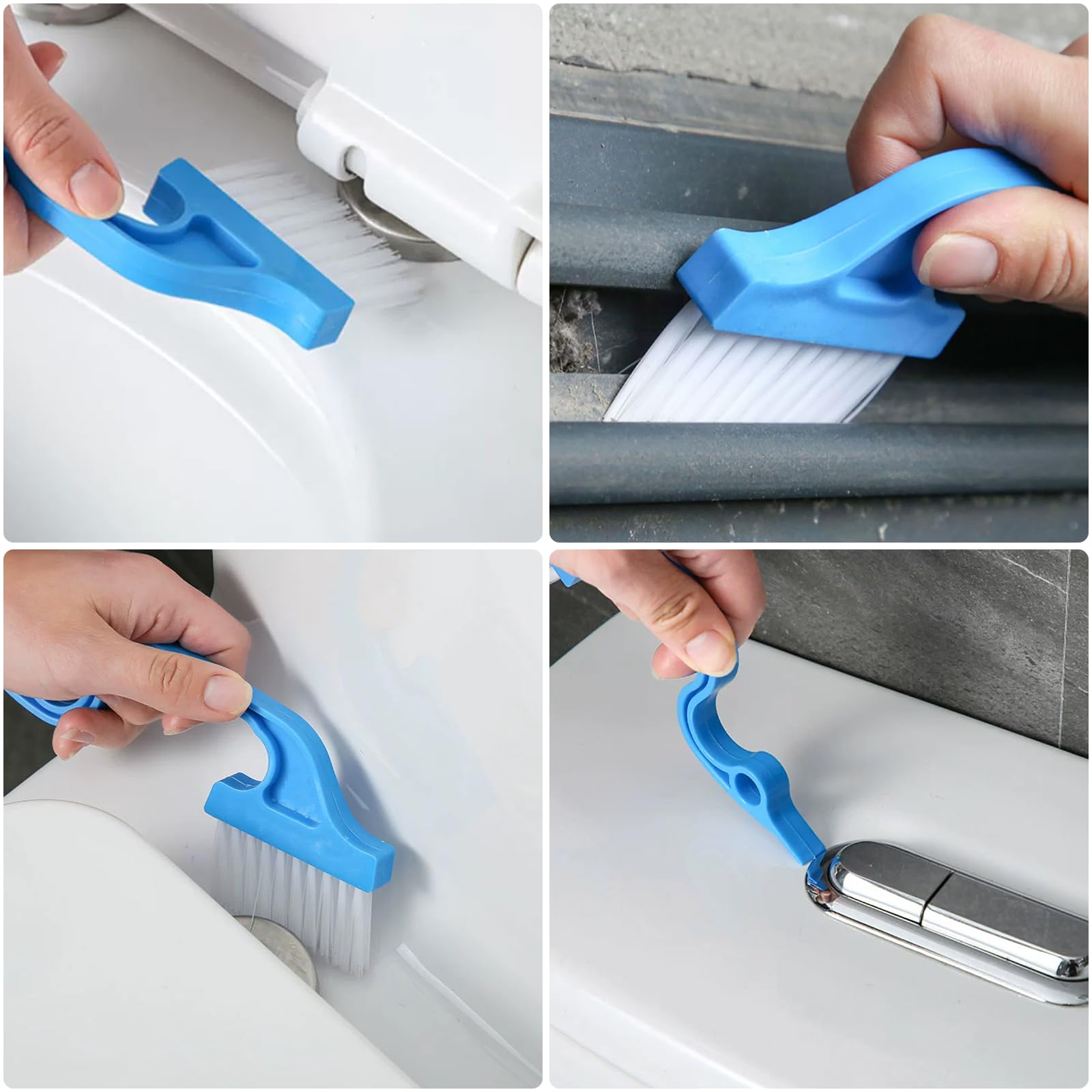 9 Pcs Crevice Cleaning Brush, Bathroom Gap Brush, Hand-held Groove Gap Cleaning Tools, Multifunctional Crevice Gap Cleaning Brush Tool, Shutter Door Window Track Kitchen Cleaning Brushes Kit