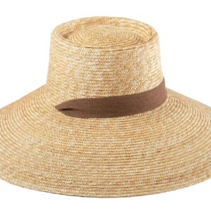 Lack of Color Women's Paloma Wide-Brimmed Straw Sun Hat (Small, Natural)