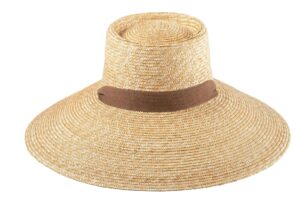 lack of color women's paloma wide-brimmed straw sun hat (small, natural)