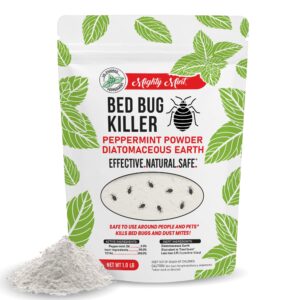 bed bug killer, diatomaceous earth peppermint powder, 1 lb