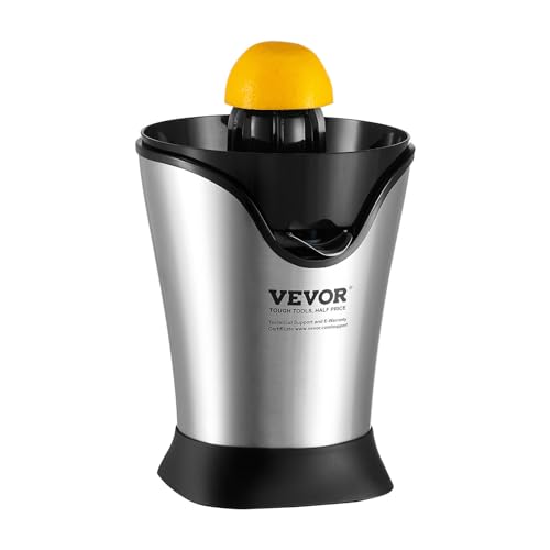 VEVOR Electric Citrus Juicer, One Fits All Stainless Steel Orange Juice Squeezer, Easy Use Orange Juice Extractor Lemon Juicer Squeezer for Oranges, Grapefruits, Lemons etc