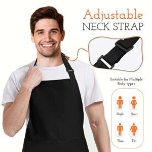 KOMBOH Pack of 2 Apron, 100% Waterproof Professional Apron, Light Weight - Heavy Duty Breathable, Large Straps and Large Pockets, Printable Apron.