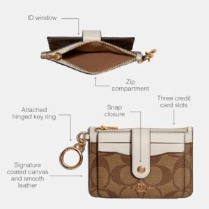 Coach Signature Attachment Card Case