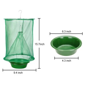 6 Pack Ranch Fly Trap, Disposable Fly Traps Outdoors, Stable Horse Fly Trap, Farm Fly Trap Catcher Killer for Farm/Orchard