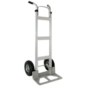 jxufdho hand truck heavy duty, hand truck dolly 400lbs capacity, dolly cart with pneumatic tire for moving home, workshop, office