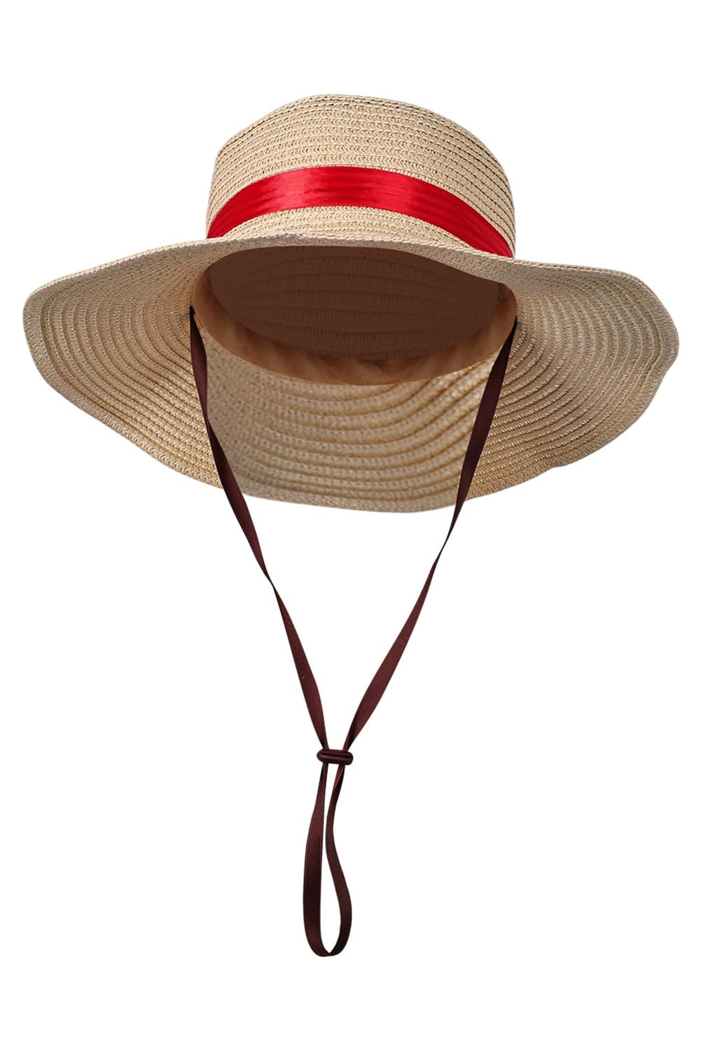 Monkey Straw Hat Costume Anime Cosplay Sun Beach Hats with String Pirate Hat Halloween Dress up Props (US, Alpha, One Size, Straw Hat)