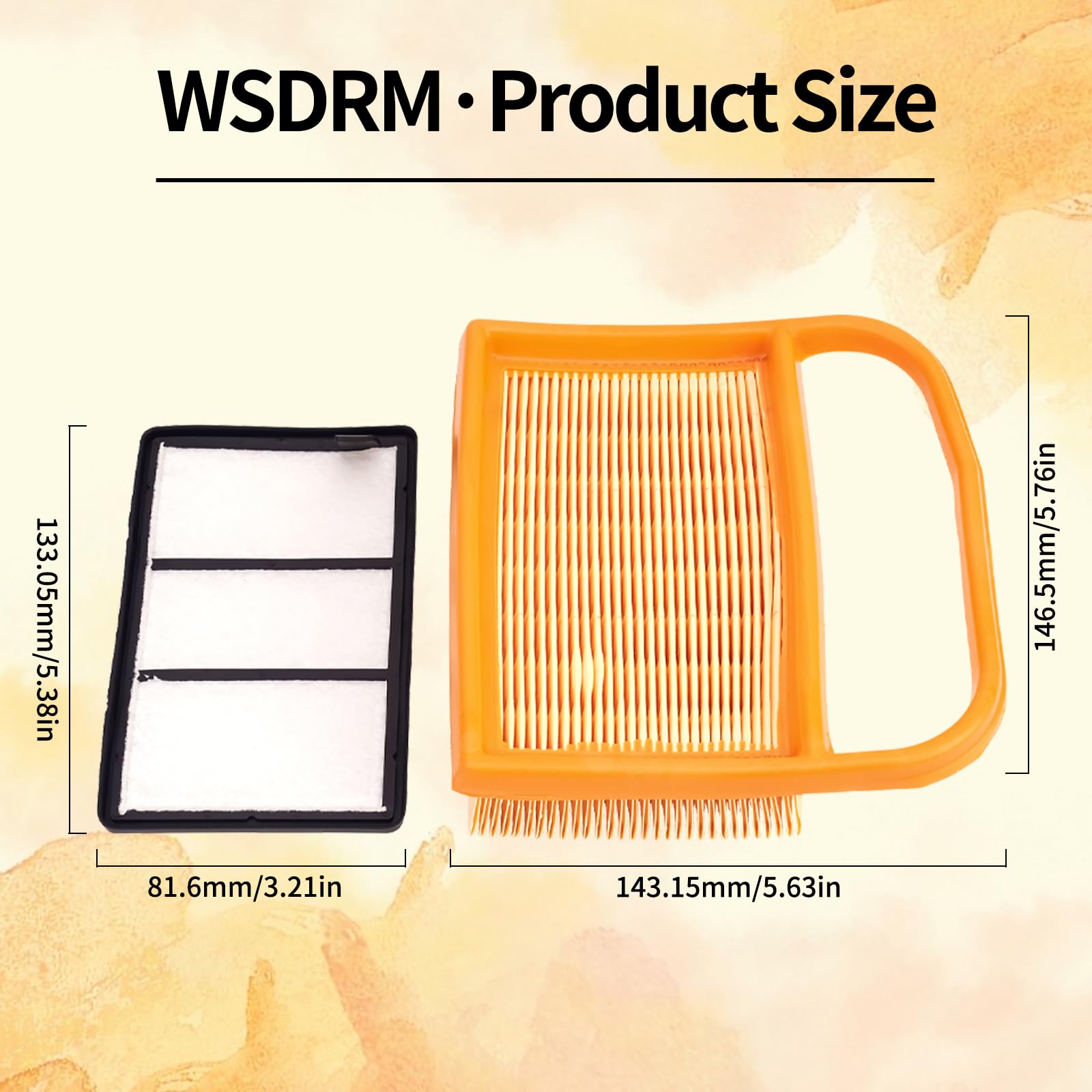 WSDRM TS410 TS420 Air Filter Pre Cleaner for TS410 TS420 TS410Z TS420Z TS480 TS500i Concrete Cut Off Saw Cutquik Saws Chop Saw 4238 140 4402, 4238 141 0300, 4238-140-1800, 3 pcs