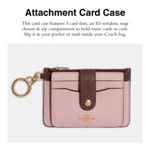 Coach Contrast Trim Attachment Card Case