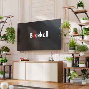 BACEKOLL Plant Stand Indoor with Grow Lights, 9 Tiered Metal Plant Shelf, 63" Tall Plant Stand for Indoor Plants Multiple, Large Plant Rack Display Shelves, Corner Plant Holder for Living Room, Patio