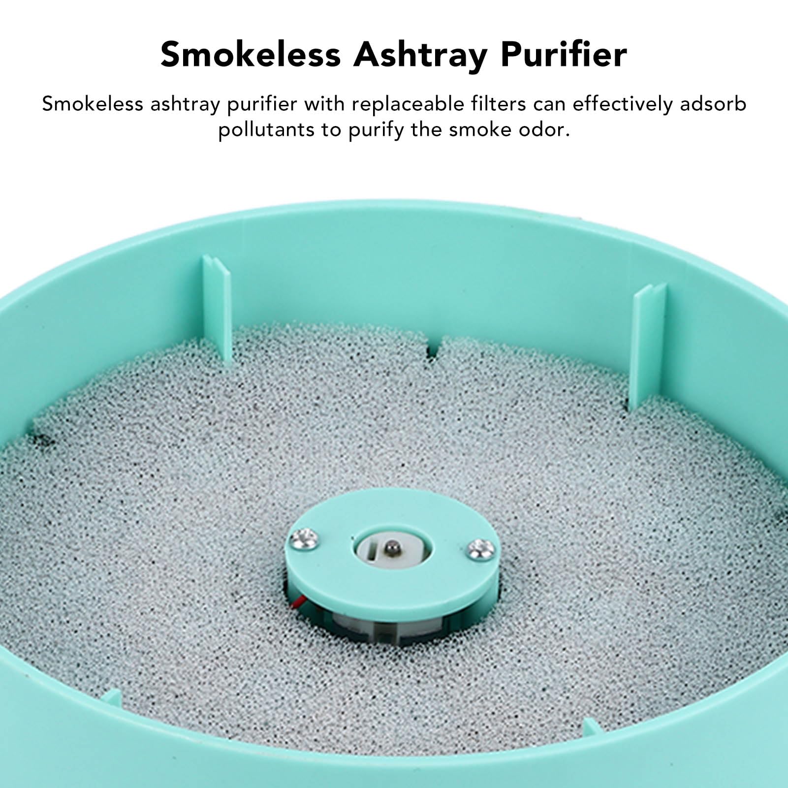 Electric Ashtray, Air Purifier Smoke Removal Mode Ashtray with Automatic Sensing Filter for Home