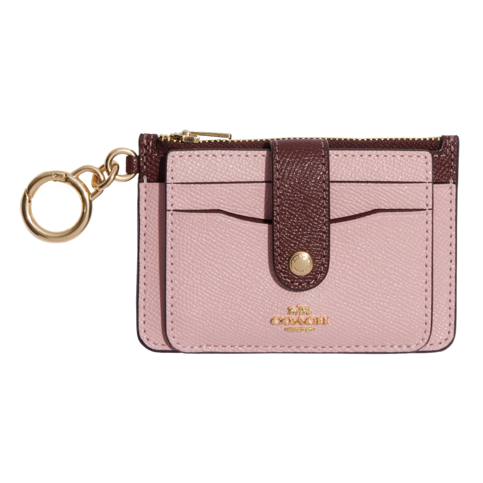 Coach Contrast Trim Attachment Card Case