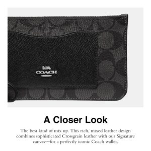 Coach Signature PVC Zip Top Wallet