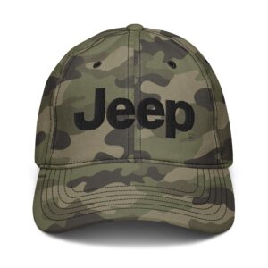 Jeep Wordmark Logo (black) Adjustable Baseball Hat