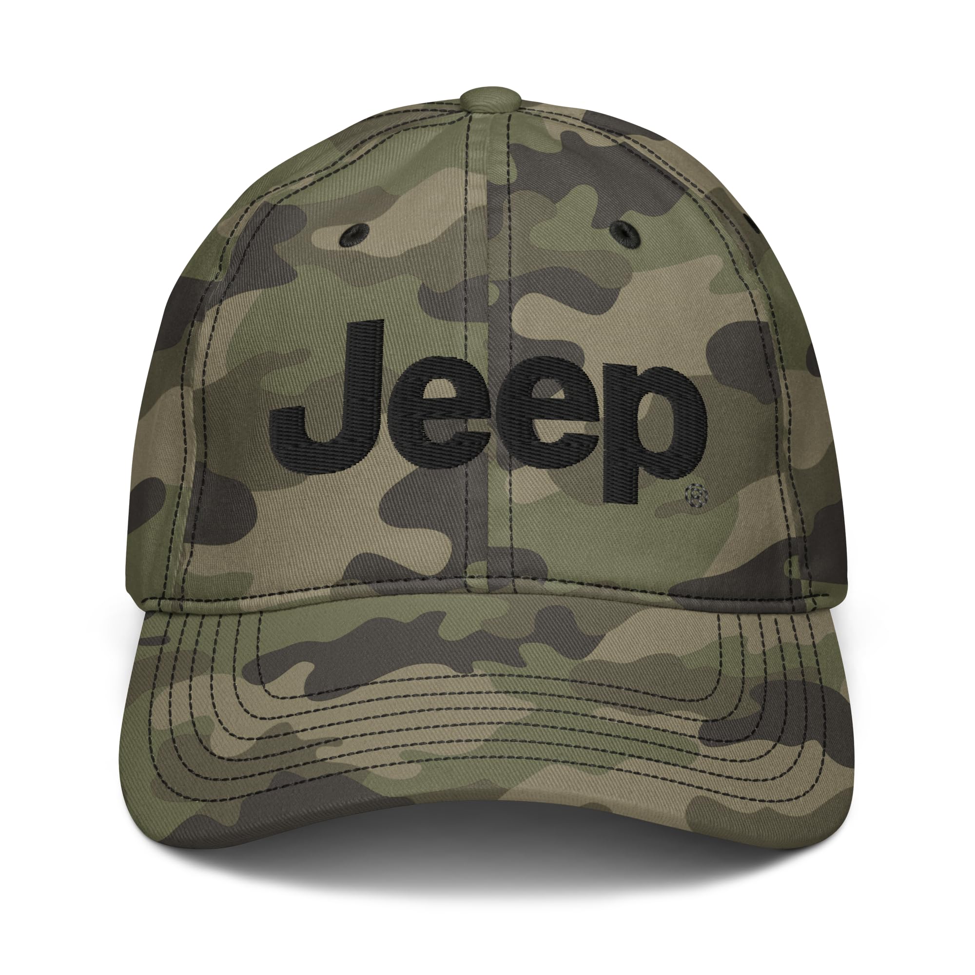 Jeep Wordmark Logo (black) Adjustable Baseball Hat