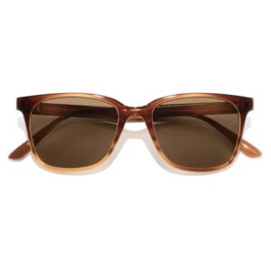 sunski ventana - polarized recycled sunglasses (caramel amber)